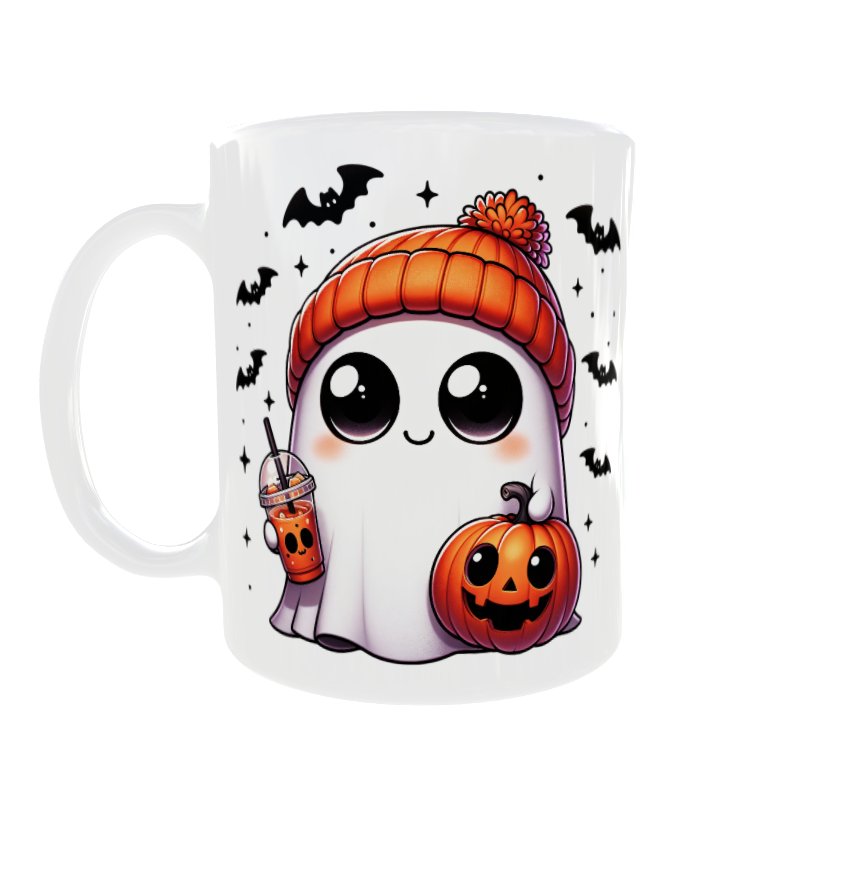 Kubek 330ml HALLOWEEN Duch Dynia Duszek ghost Duchy Prezent v6 - Inna ...