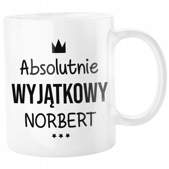 KUBEK ABSOLUTNIE WYJĄTKOWY NORBERT SUPER UPOMINEK - DrukPrezent | Sklep ...