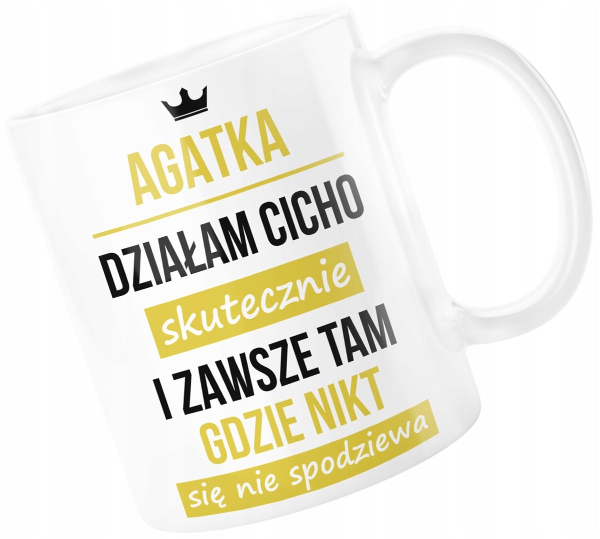 KUBEK AGATKA DZIAŁAM CICHO SKUTECZNIE - Inna marka | Sklep EMPIK.COM