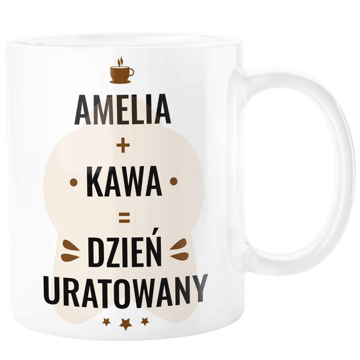 KUBEK AMELIA PLUS KAWA DZIEŃ URATOWANY - Inna marka | Sklep EMPIK.COM