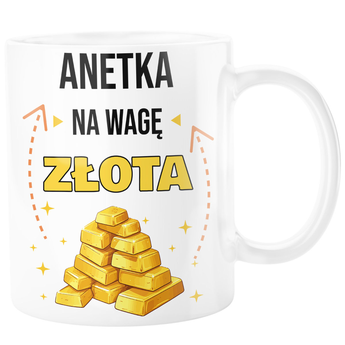 KUBEK ANETKA NA WAGĘ ZŁOTA PREZENT - Inna marka | Sklep EMPIK.COM