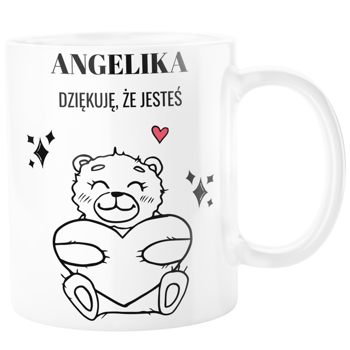 KUBEK ANGELIKA DZIĘKUJĘ ŻE JESTEŚ PREZENT - Inna marka | Sklep EMPIK.COM