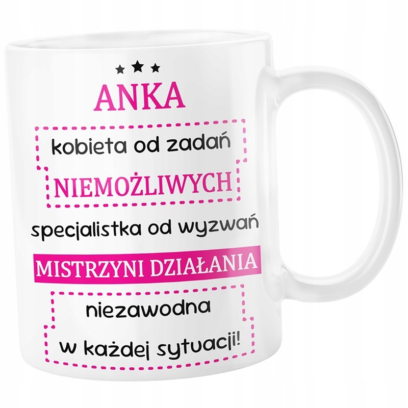 KUBEK ANKA MISTRZYNI DZIAŁANIA SPECJALISTKA ZADAŃ - Inna marka | Sklep ...