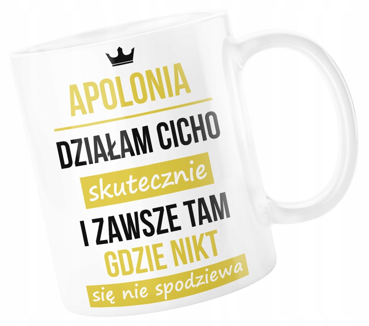 KUBEK APOLONIA DZIAŁAM CICHO SKUTECZNIE - Inna marka | Sklep EMPIK.COM