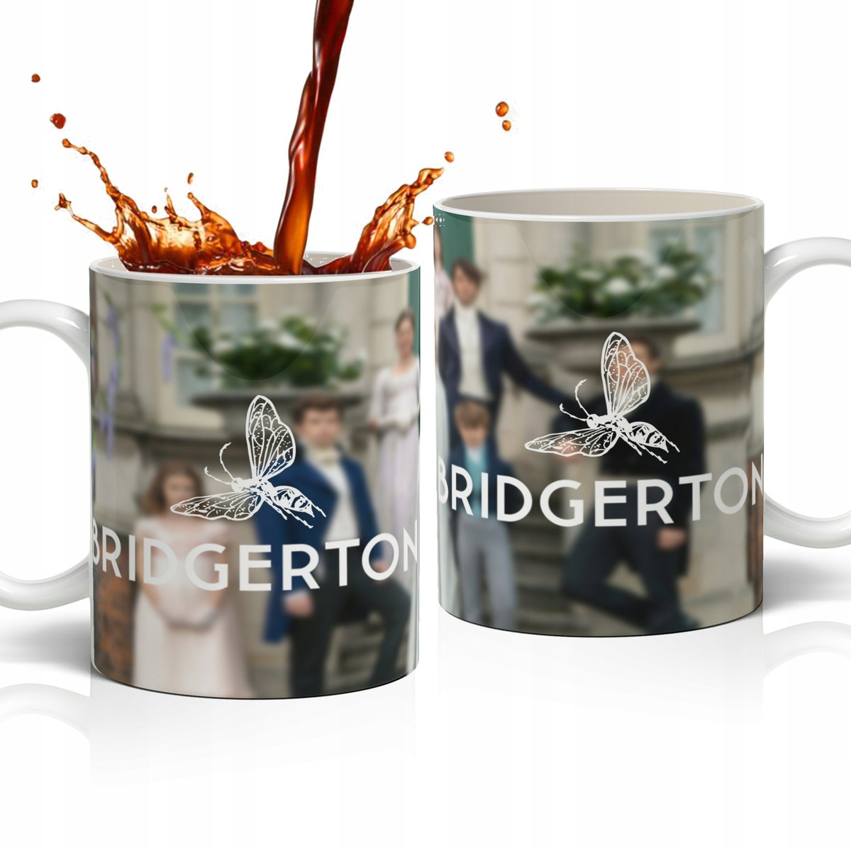 Kubek Biały 330 ml BRIDGERTON Hit Dla Fanki Serialu BRIDGERTON WIELE ...