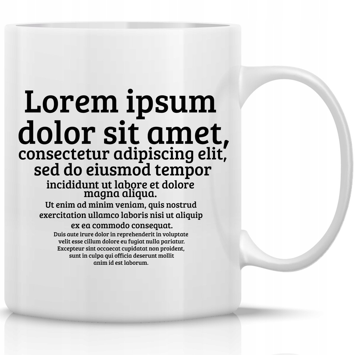 KUBEK BIAŁY 330ml Prezent dla GRAFIKA LOREM IPSUM - Inna marka | Sklep ...