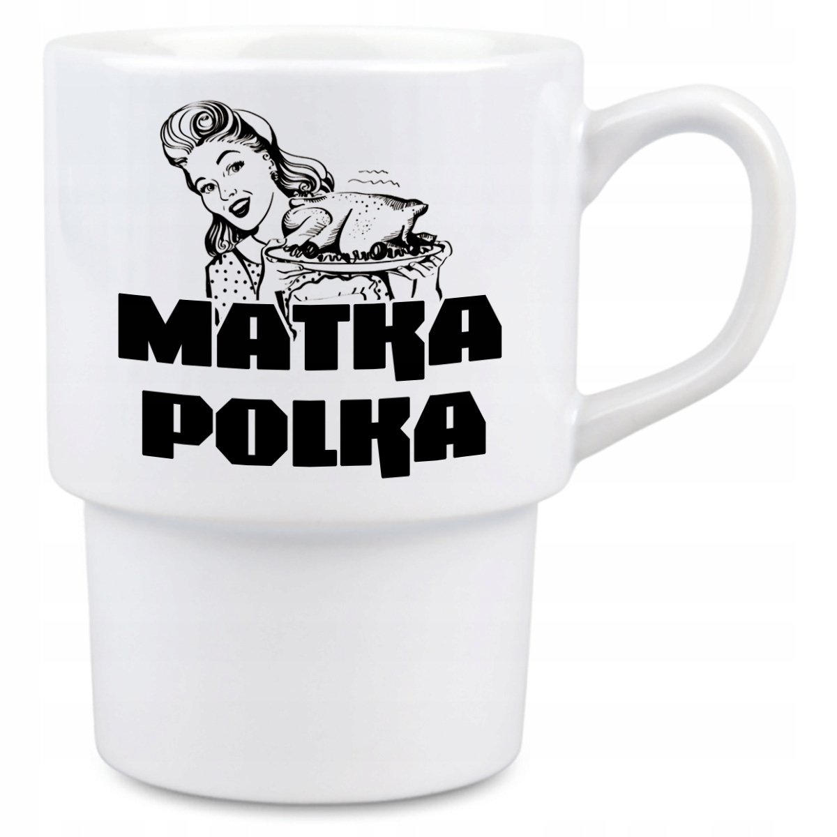 KUBEK BIAŁY BAROWY MATKA POLKA IDEALNY DO BARU RESTAUCJI NA PREZENT ...