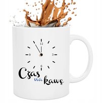 Kubek Biały Do Pracy CZAS NA KAWĘ Na Prezent Korpo HIT Zabawne Wzory - Inna marka | Sklep EMPIK.COM