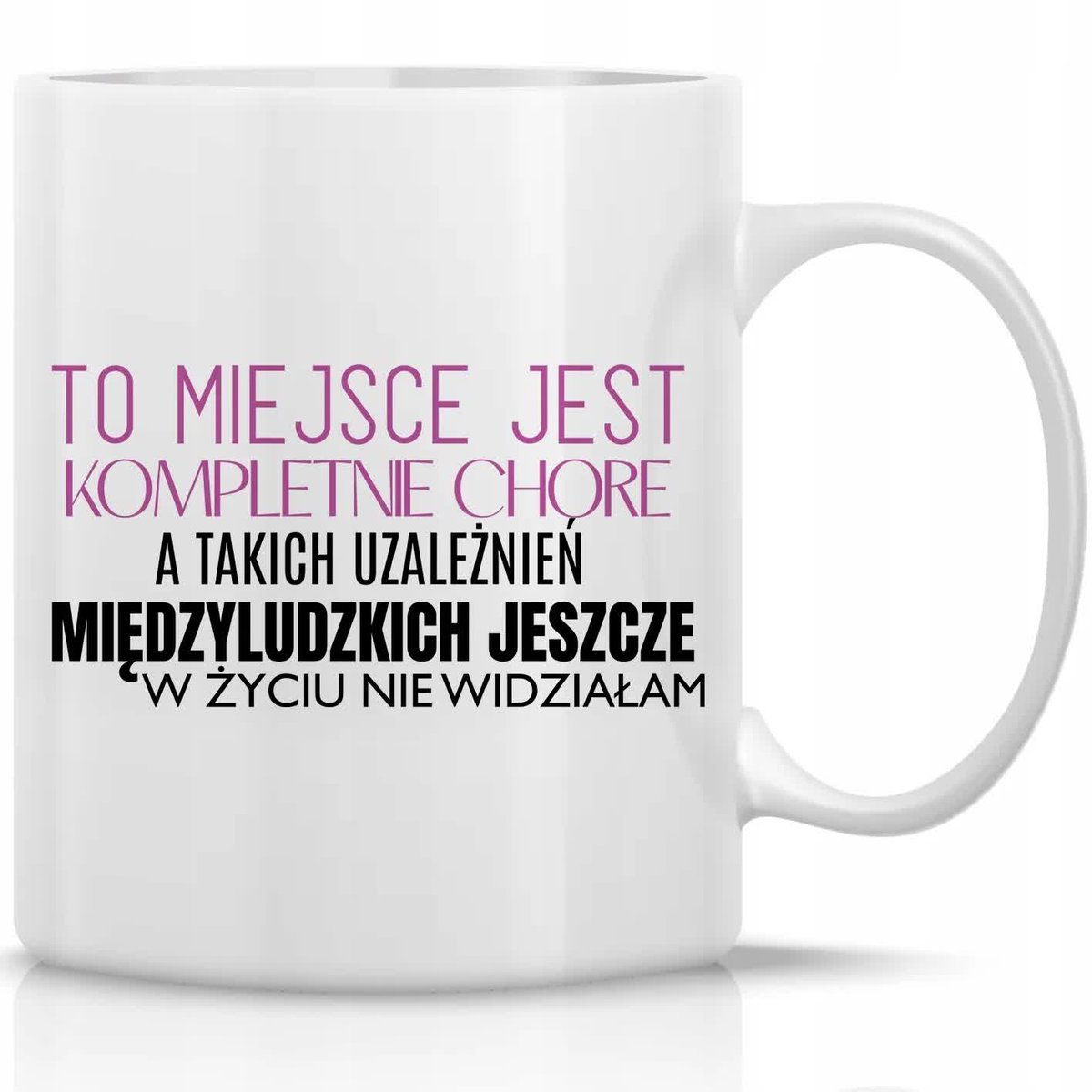 Kubek Biały Do Pracy TO MIEJSCE JEST CHORE Na Prezent Korpo Zabawne Wzory - Inna marka | Sklep ...