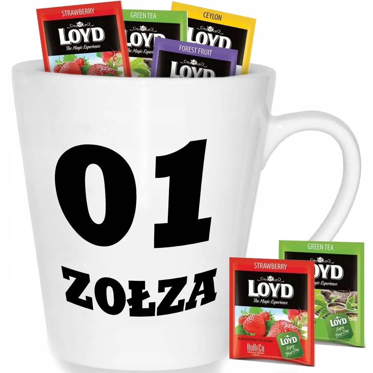 Kubek Biały Latte 01 ZOŁZA Wzory + 8 Herbat Loyd - Inna marka | Sklep ...