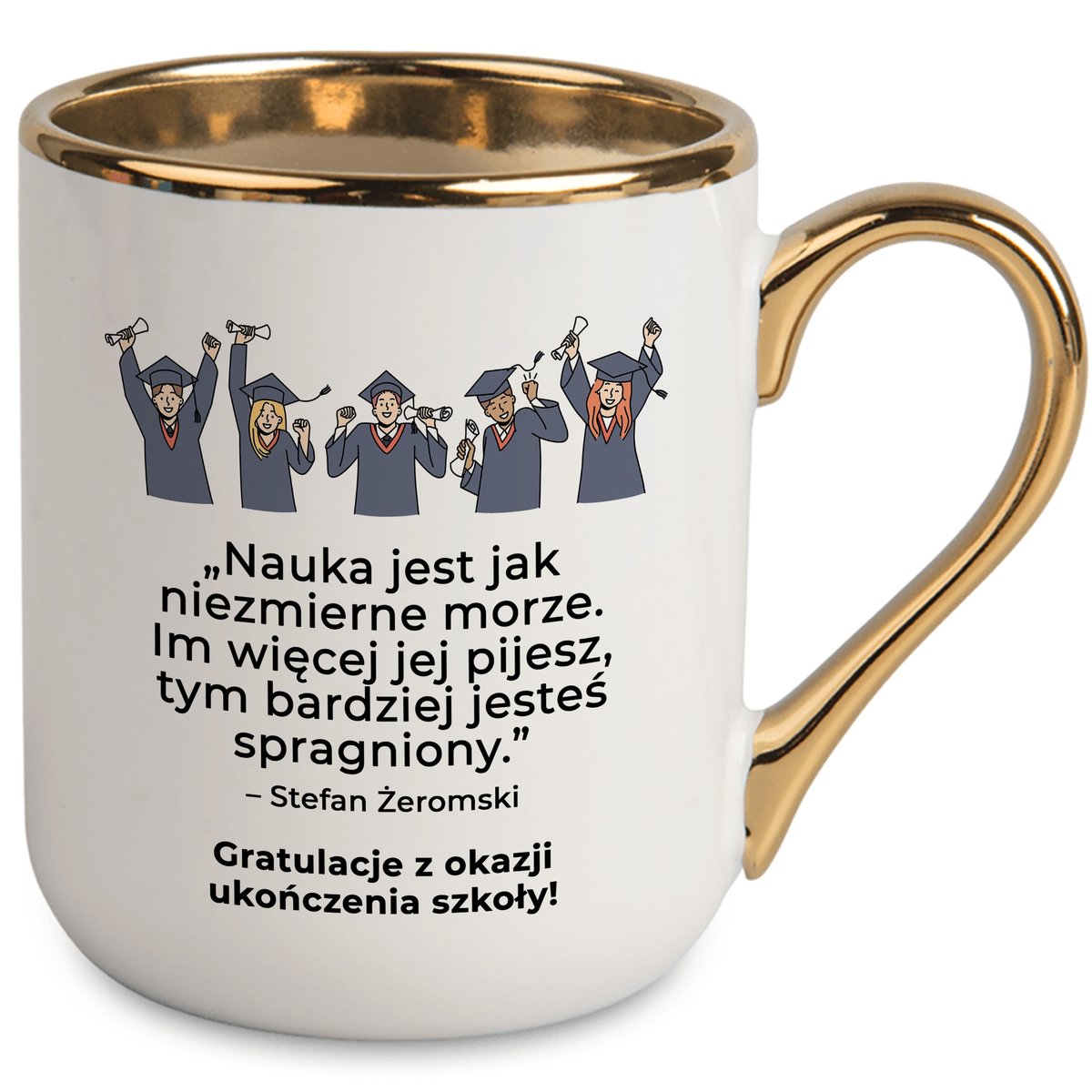 Kubek Biały Prezent Dla Absolwentów Na Zakończenie Szkoły Dla Uczniów Wz - StyleCouture | Sklep ...
