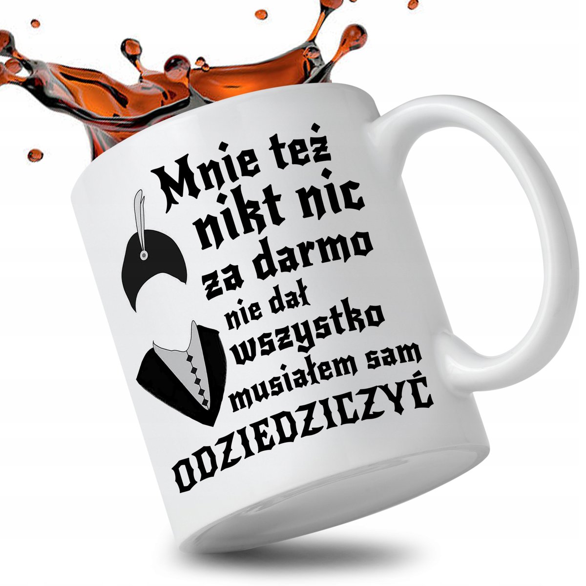 KUBEK BIAŁY PREZENT DLA FANA SERIALU 1670 WSZYSTKO MUSIAŁEM ODZIEDZICZYĆ WZ - StyleCouture ...