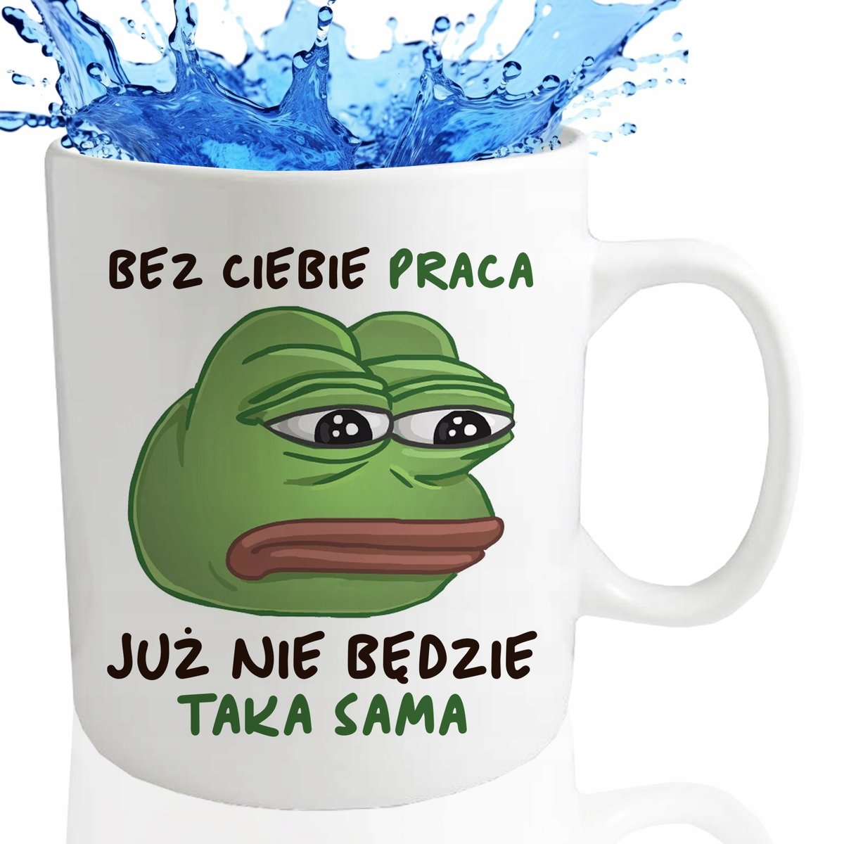 Kubek BIG XXL Dla Kolegi Z Pracy BEZ CIEBIE PRACA JUŻ NIE TAKA SAMA ...