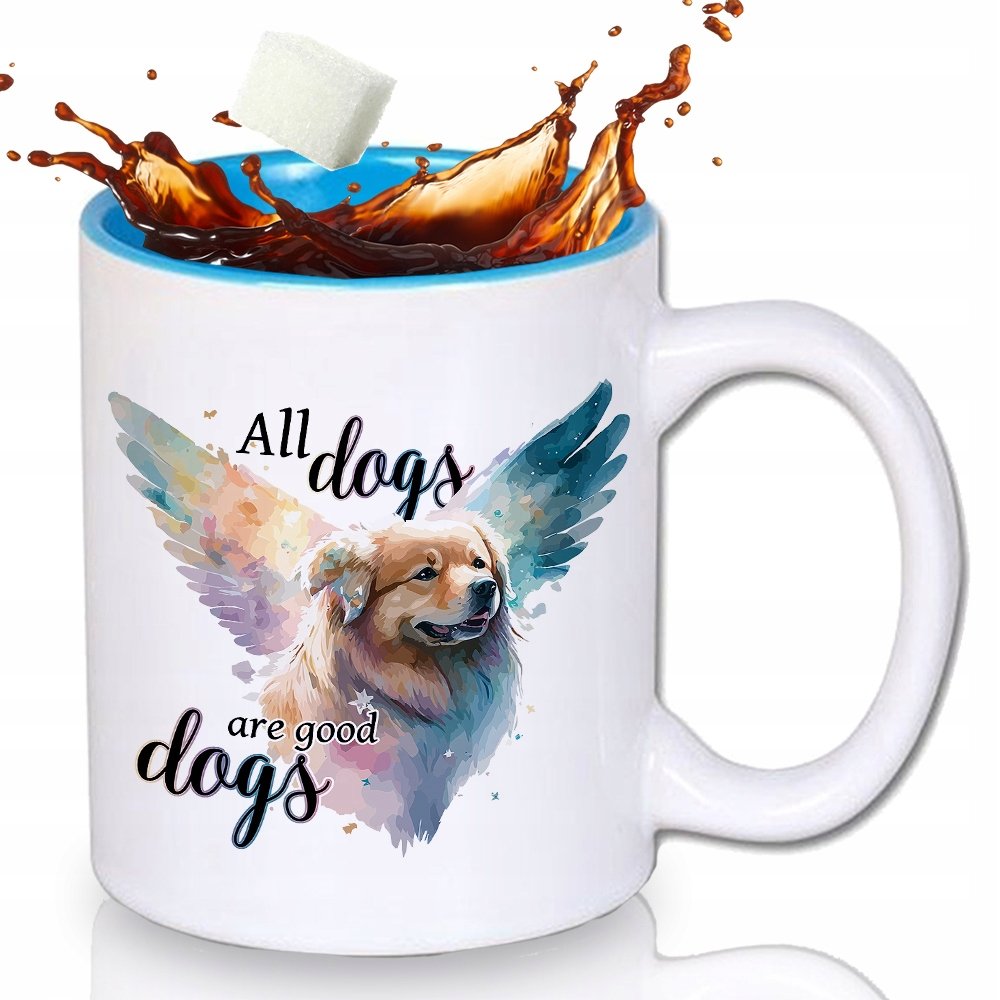 Kubek Błękitny Na Prezent Pieski ALL GOOD DOGS Wz - Inna marka | Sklep ...