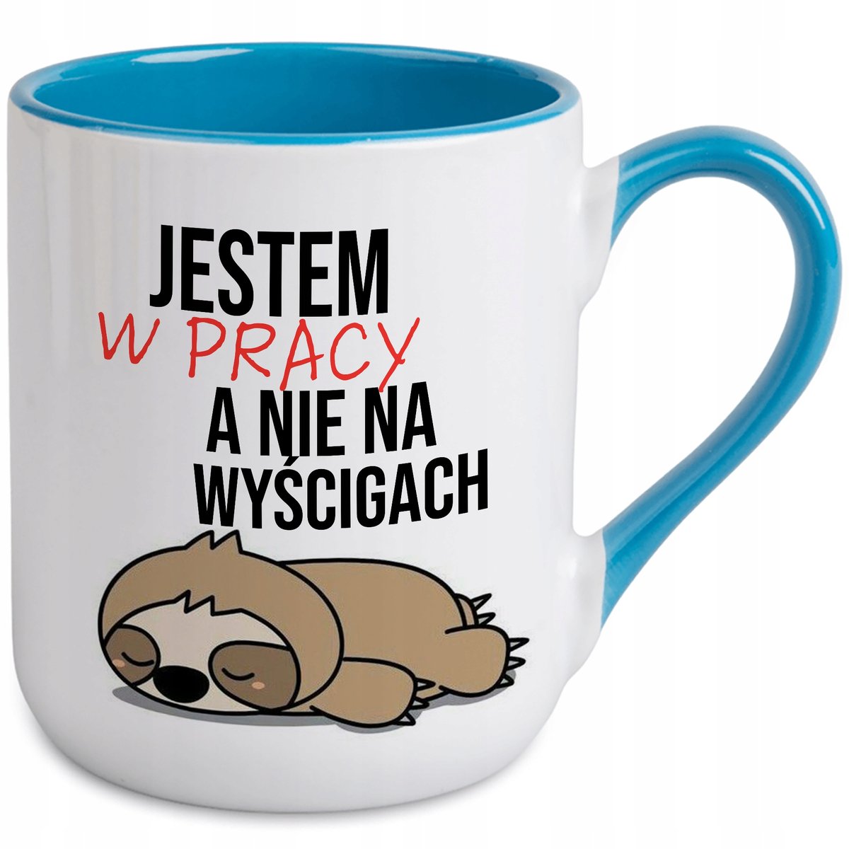 KUBEK BLUE PREZENT DO PRACY JESTEM W PRACY NIE NA WYŚCIGACH URODZINY WZ - Inna marka | Sklep ...