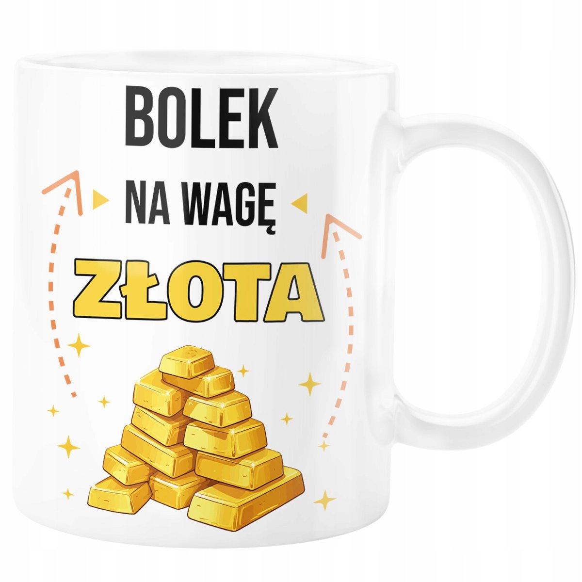 KUBEK BOLEK NA WAGĘ ZŁOTA PREZENT - Inna marka | Sklep EMPIK.COM