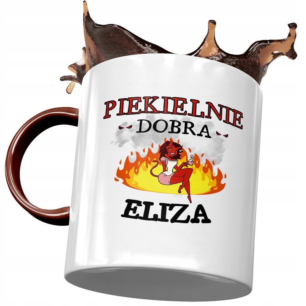 Kubek Bordowy Dla Elizy Przyjaciółki Na Prezent z Nadrukiem ze Zdjęciem - PoliDraw | Sklep EMPIK.COM