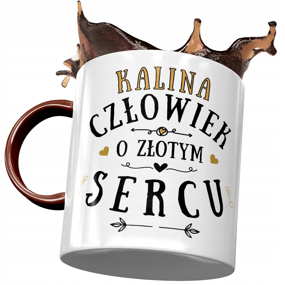 Kubek Bordowy Dla Kaliny Żony Przyjaciółki z Nadrukiem ze Zdjęciem ...