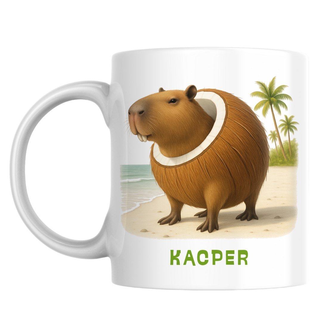 Kubek Capibarello cocosini dla kolegi brainrot kapibara kokos z ...
