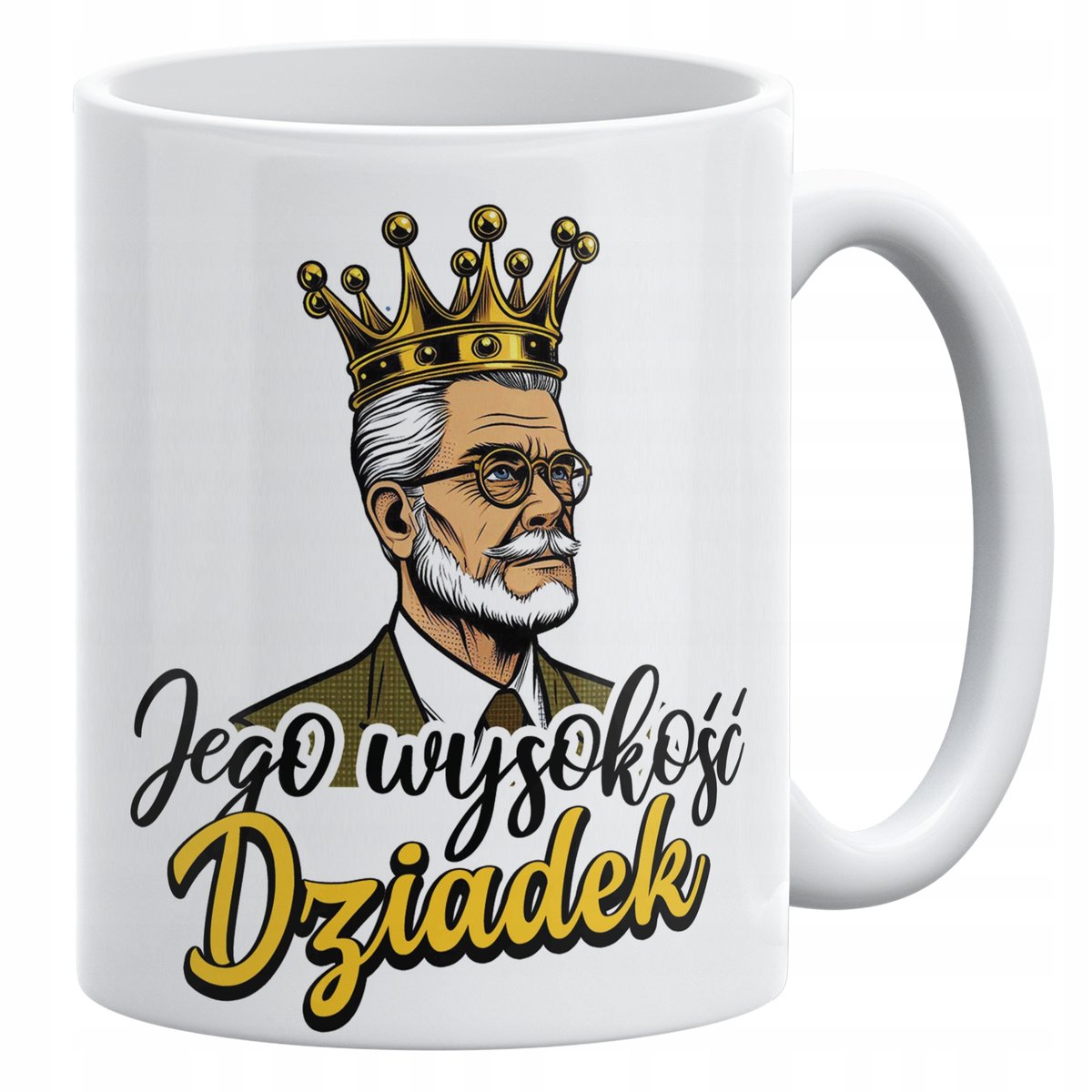 Kubek ceramiczny 330 ml Na Dzień Dziadka Prezent Upominek Jego Wysokość - Bullz | Sklep EMPIK.COM