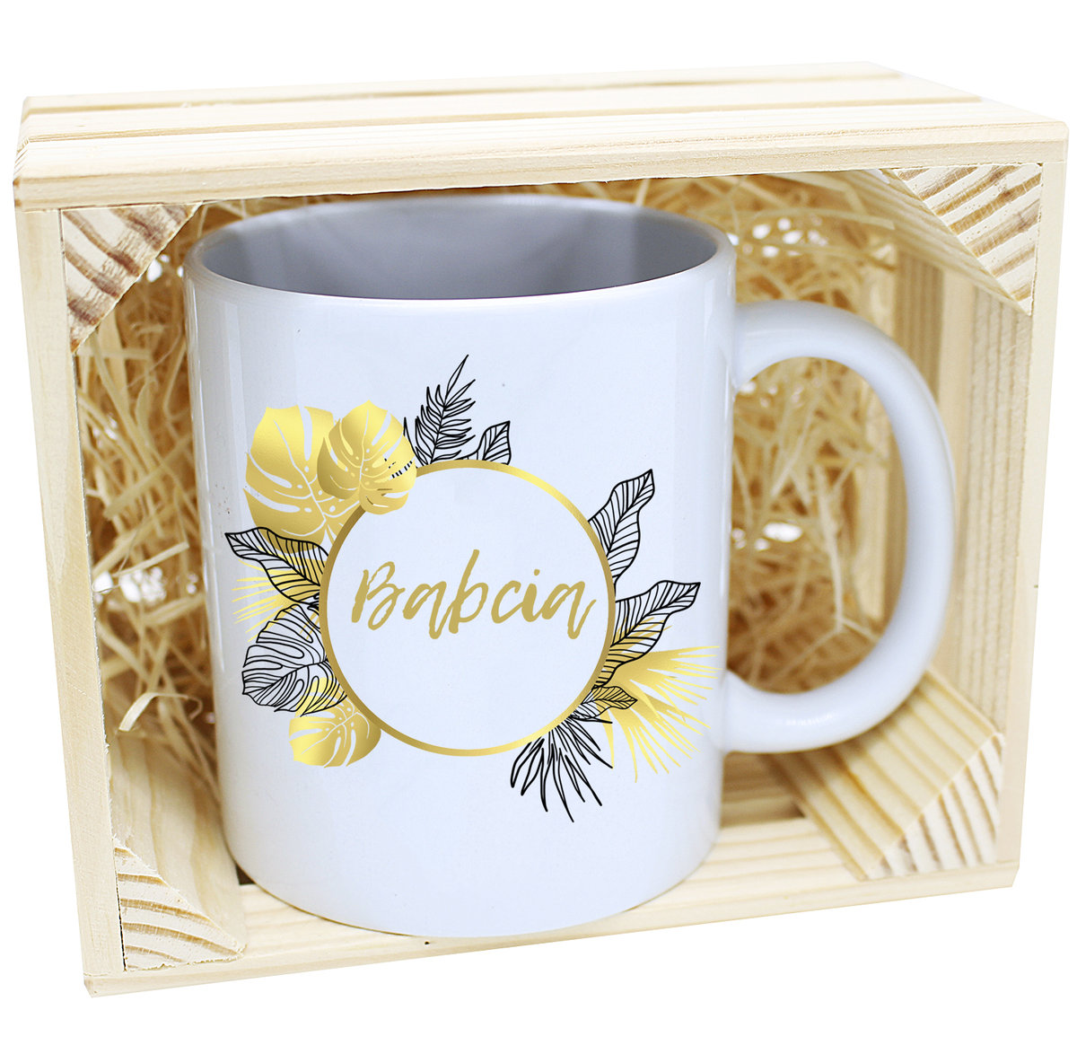 Kubek ceramiczny dla babci w skrzynce J&W biały - J&W | Sklep EMPIK.COM