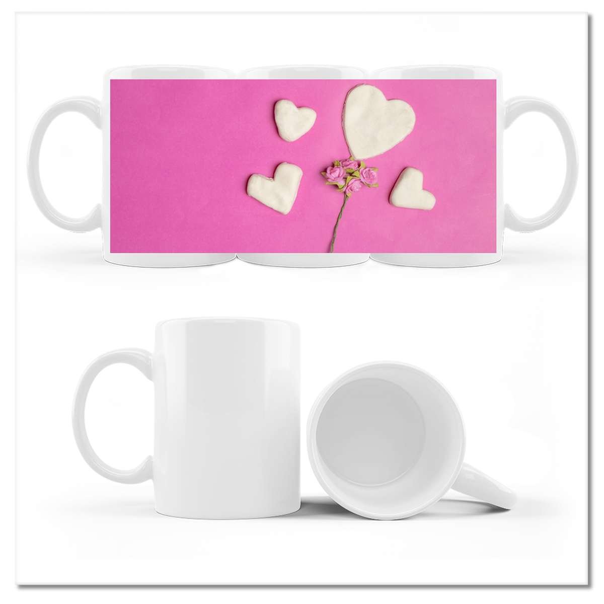 Kubek ceramiczny, Dzień Kobiet, 330 ml, ZeSmakiem, biały - ZeSmakiem | Sklep EMPIK.COM