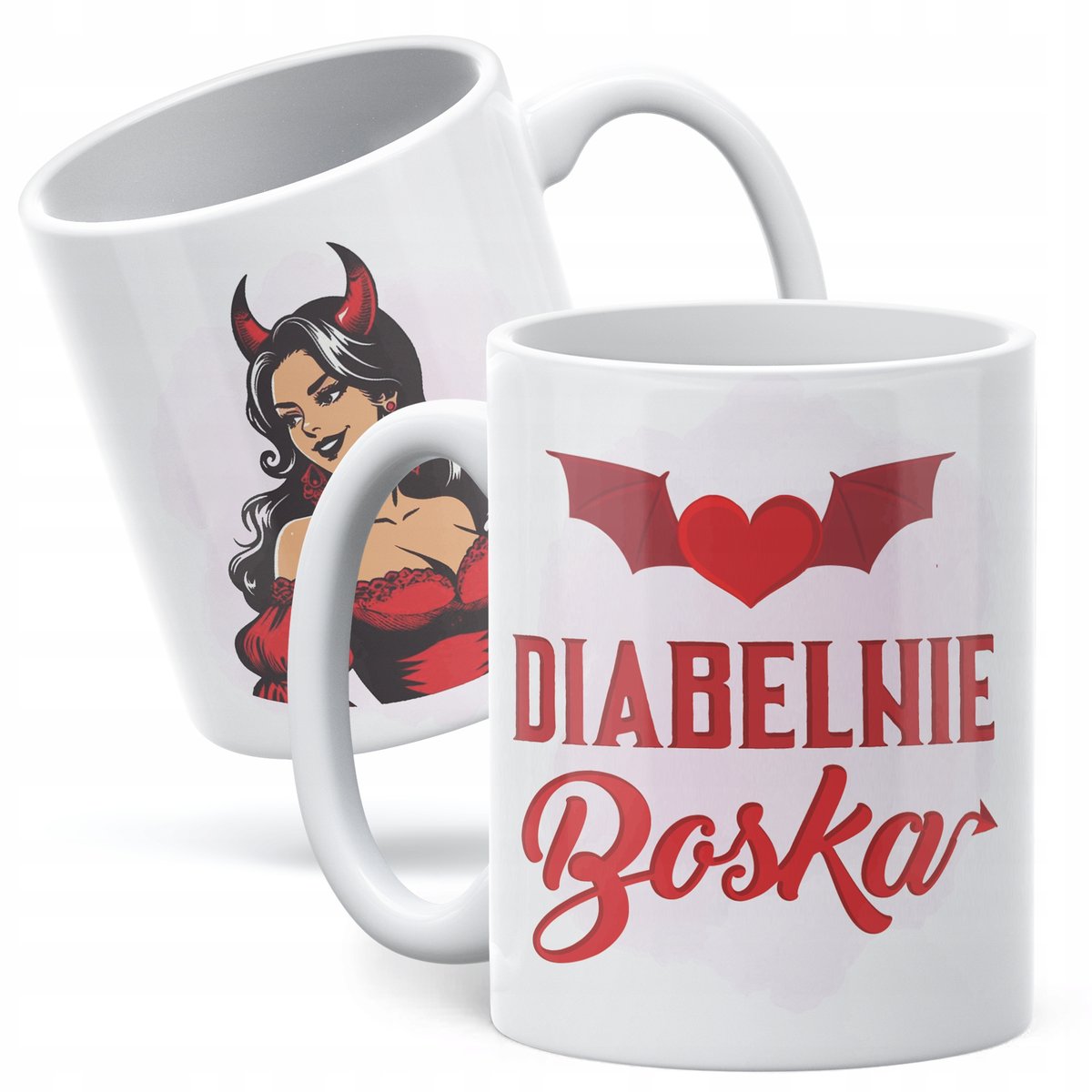 Kubek ceramiczny Dzień Kobiet Diabelnie Boska Prezent Upominek Dla ...