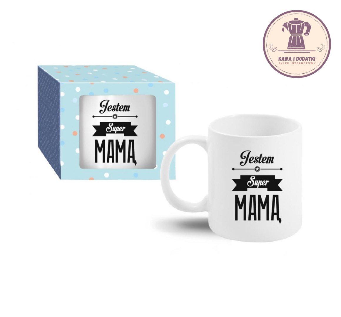 Kubek ceramiczny, Dzień Mamy, Jestem Super Mamą, 300 ml, BGtech - BGtech | Sklep EMPIK.COM