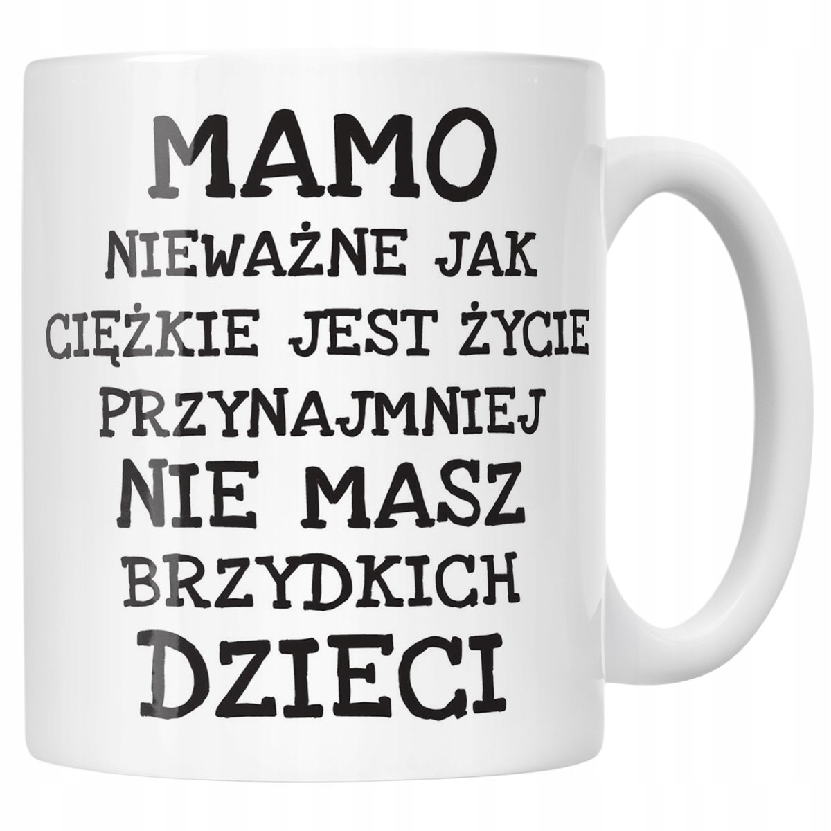 Kubek ceramiczny Dzień Matki Mamo Nieważne Jak Prezent Dla Mamy - Bullz | Sklep EMPIK.COM