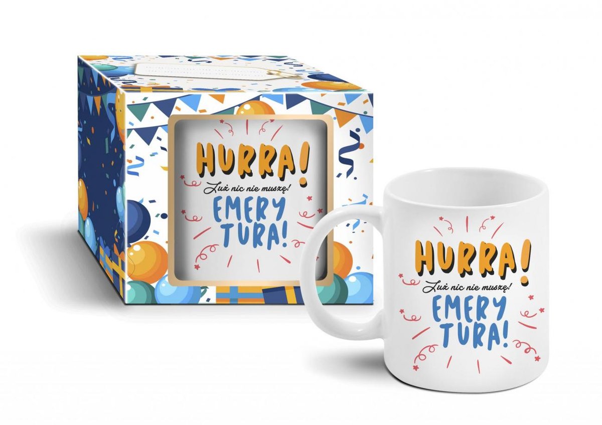 Kubek ceramiczny Emerytura - Hurra Emerytura 300 ml, BGtech - BGtech ...