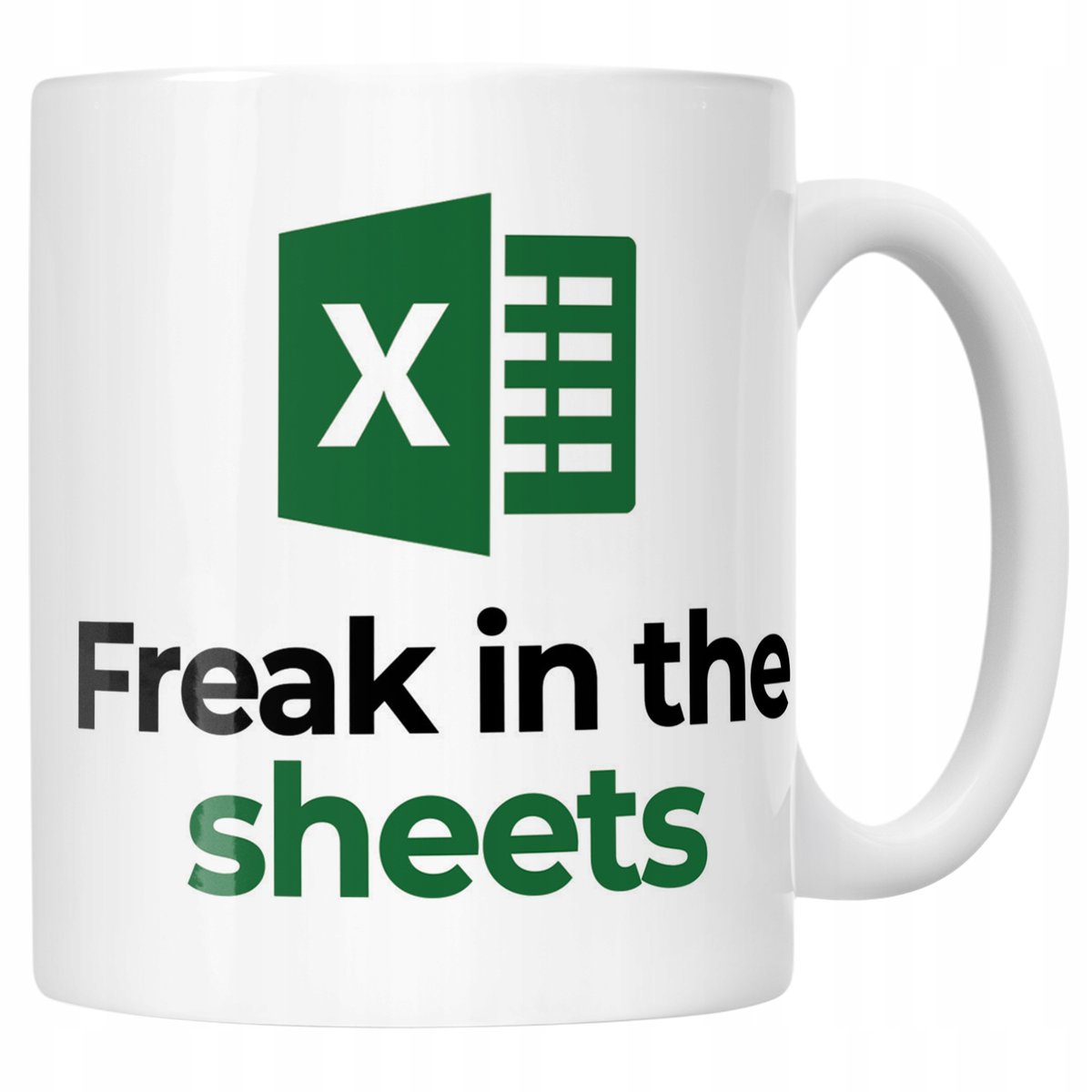 Kubek ceramiczny Freak In The Sheet Excel Zabawny Prezent Praca - Bullz ...