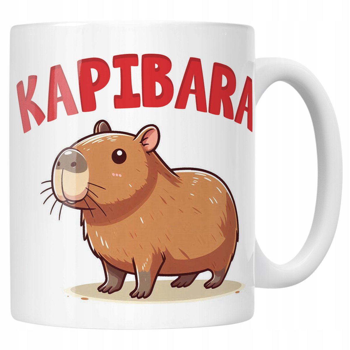 Kubek ceramiczny Kapibara Capybara Zwierzak Słodki Dla Dzieci Prezent ...