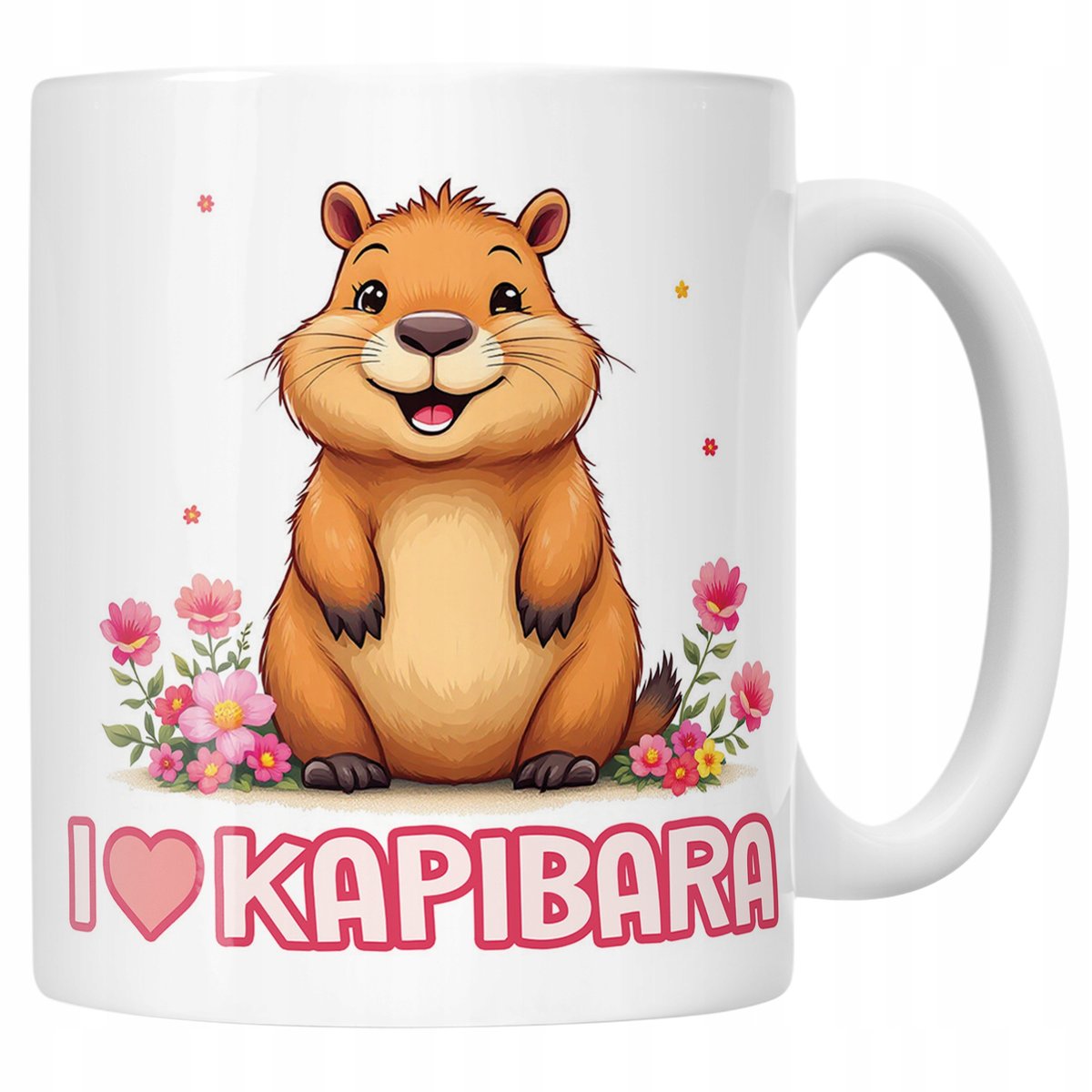 Kubek ceramiczny Kapibara Capybara Zwierzak Słodki Dla Dzieci Prezent ...