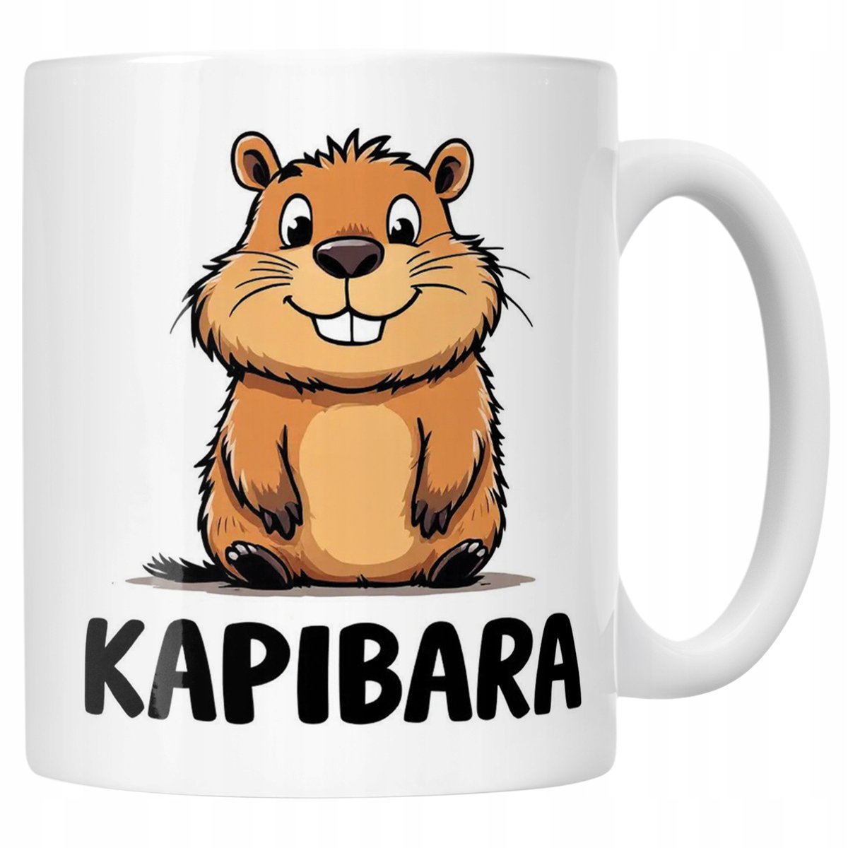 Kubek ceramiczny Kapibara Capybara Zwierzak Słodki Dla Dzieci Prezent ...