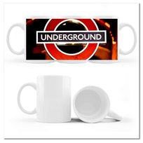 Kubek ceramiczny, Londyn Wielka Brytania UK, 330 ml, ZeSmakiem, biały ...