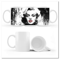 Kubek ceramiczny, Marilyn Monroe, 330 ml, ZeSmakiem, biały - ZeSmakiem | Sklep EMPIK.COM