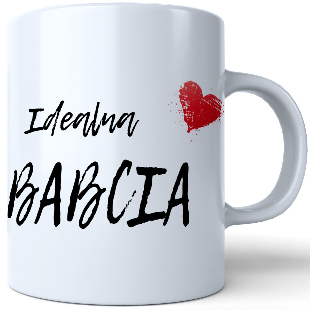 Kubek ceramiczny, na dzień babci, Super Babcia, 330 ml, J&W, biały - J&W | Sklep EMPIK.COM