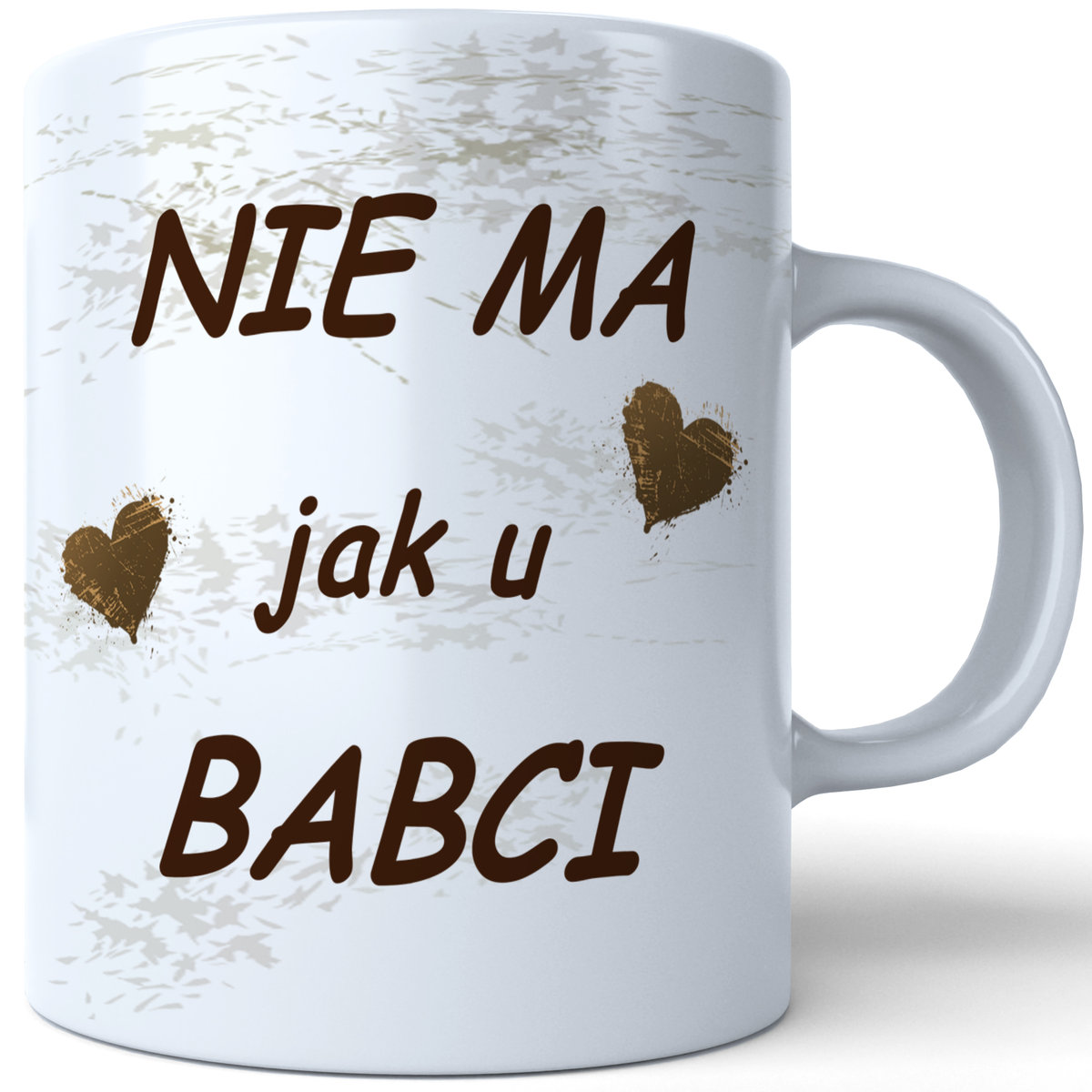 Kubek ceramiczny, na dzień babci, Super Babcia, 330 ml, J&W, biały - J&W | Sklep EMPIK.COM