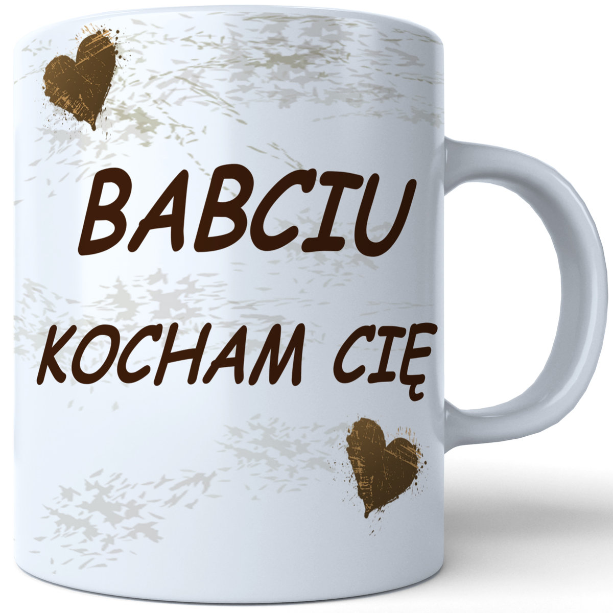 Kubek ceramiczny, na dzień babci, Super Babcia, 330 ml, J&W, biały - J&W | Sklep EMPIK.COM