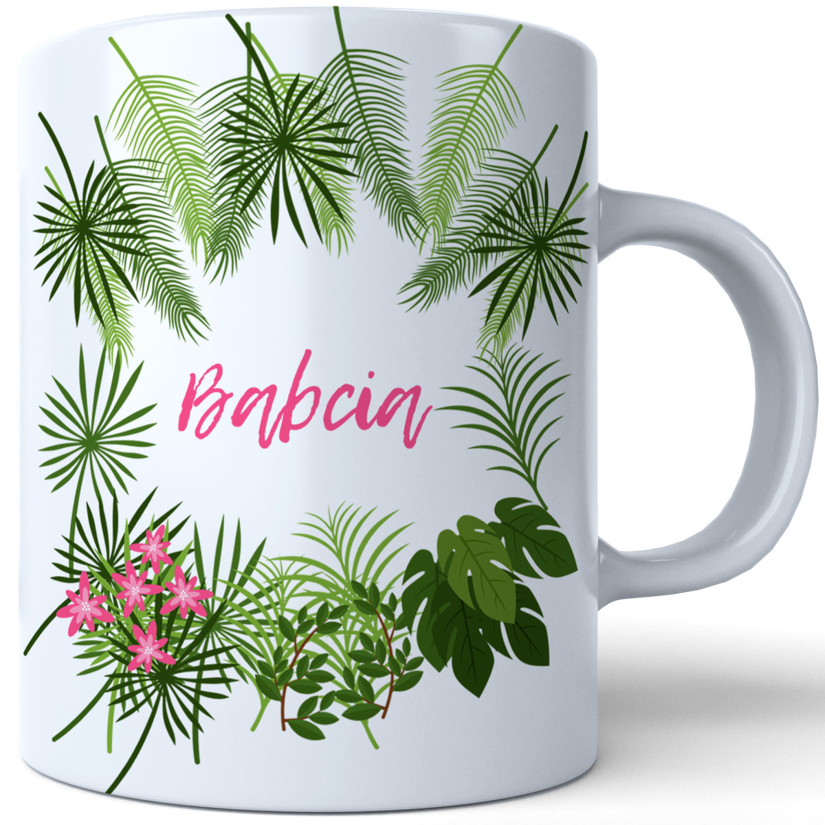 Kubek ceramiczny, na dzień babci, Super Babcia, 330 ml, J&W, biały - J&W | Sklep EMPIK.COM