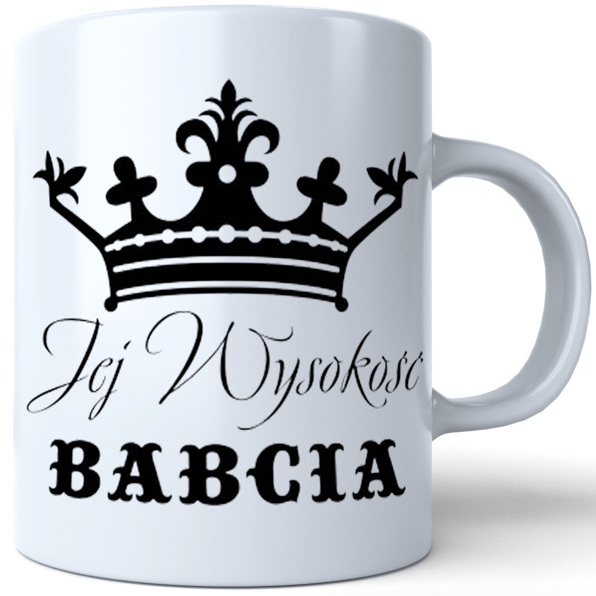 Kubek ceramiczny, na dzień babci, Super Babcia, 330 ml, J&W, biały - J&W | Sklep EMPIK.COM