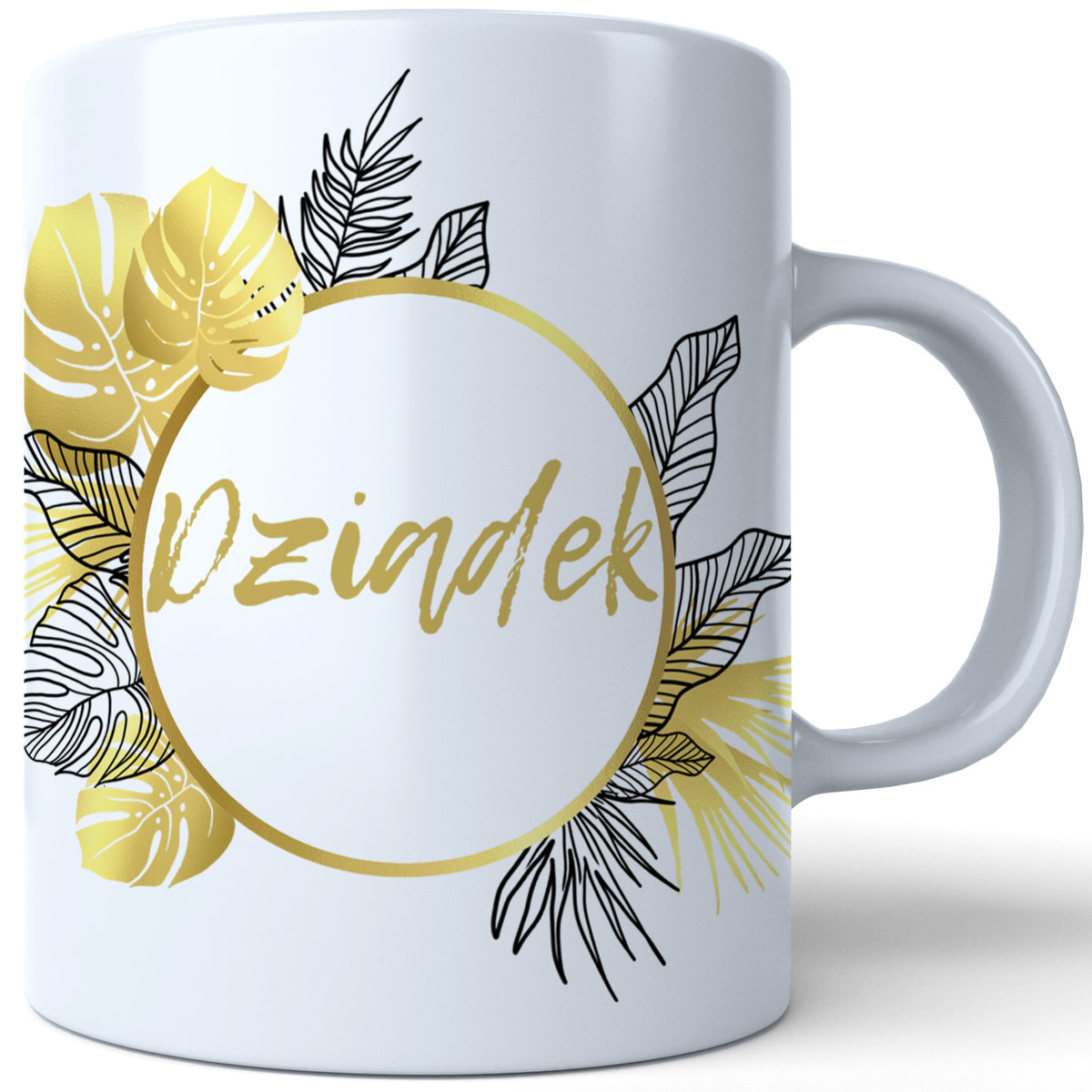 Kubek ceramiczny, na dzień dziadka, Super Dziadek, 330 ml, J&W, biały - J&W | Sklep EMPIK.COM