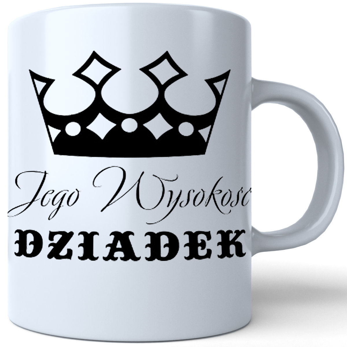 Kubek ceramiczny, na dzień dziadka, Super Dziadek, 330 ml, J&W, biały - J&W | Sklep EMPIK.COM