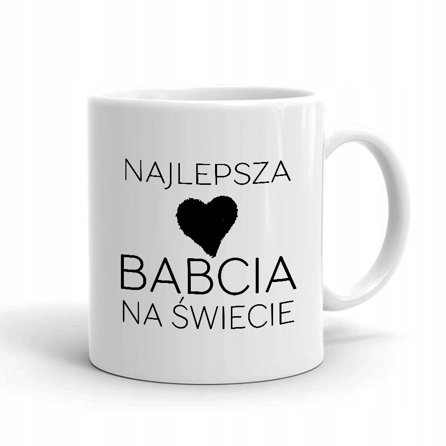 Kubek ceramiczny, NAJLEPSZA BABCIA NA ŚWIECIE 01, 330 ml, StyleCouture, biały - StyleCouture ...