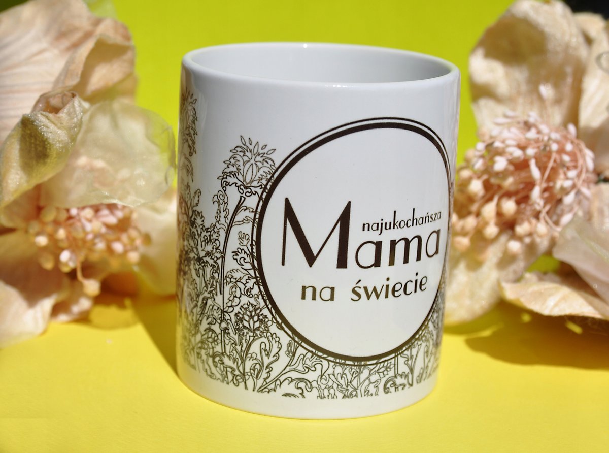 Kubek ceramiczny najukochańsza Mama na świecie, na dzień Matki, prezent dla Mamy, Sowia Aleja ...
