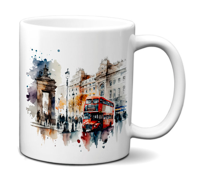 Kubek ceramiczny, Pastele Londyn Uk V9, 300 ml - Mrapol | Sklep EMPIK.COM
