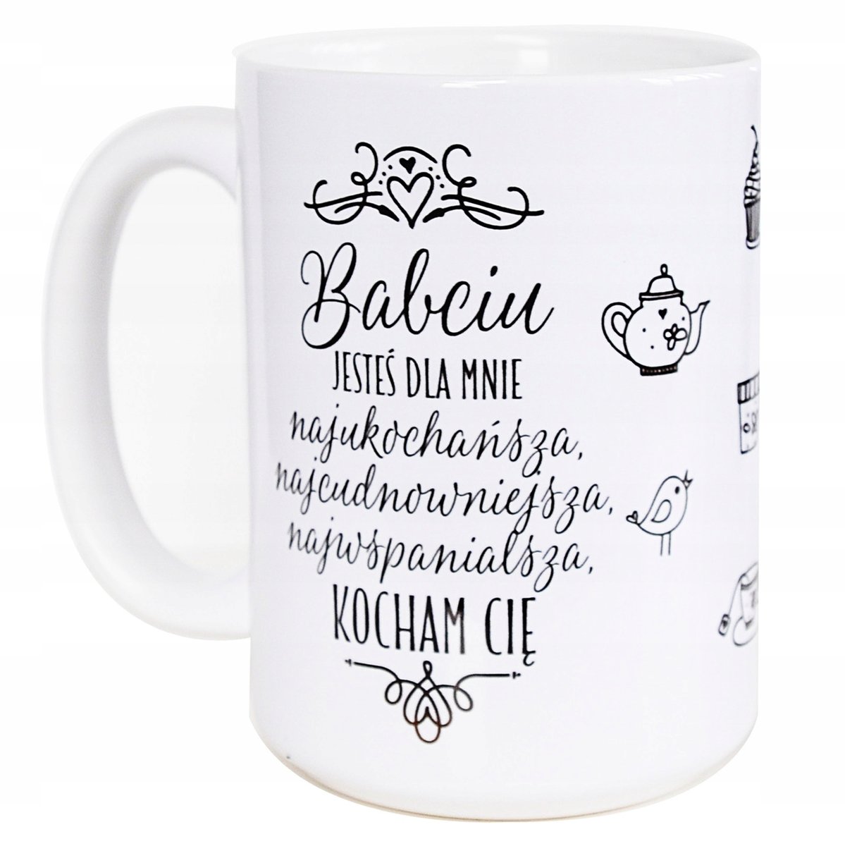 Kubek ceramiczny Piękny z dedykacją na Dzień Babci, Sowia Aleja - Inna marka | Sklep EMPIK.COM