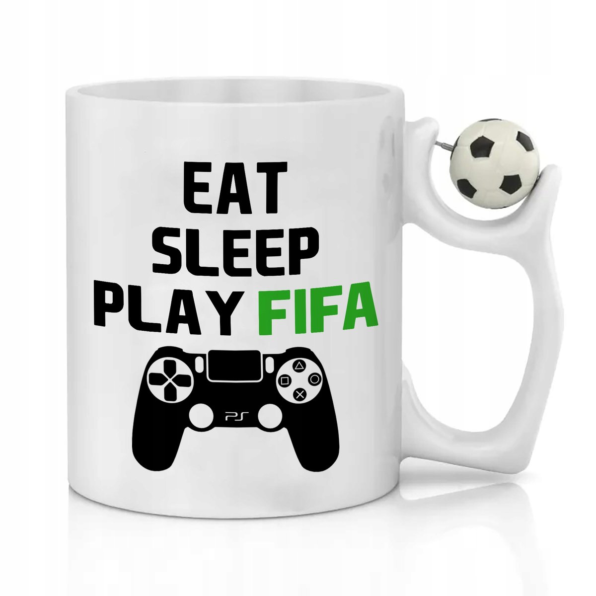 Kubek ceramiczny PIŁKA w uchwycie PREZENT dla GRACZA FIFA 23, 330ml - StyleCouture | Sklep EMPIK.COM
