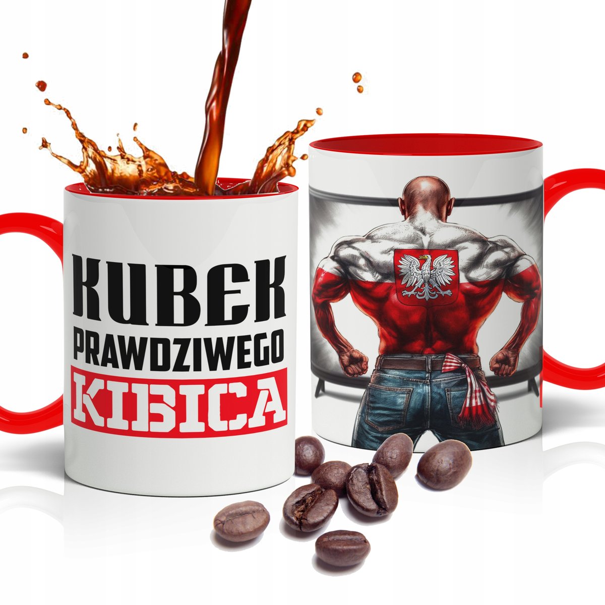 Kubek ceramiczny PREZENT DLA PRAWDZIWEGO KIBICA SIATKÓWKI PREZENT NA KAŻDĄ OKAZJĘ WZÓR, 300 ml ...