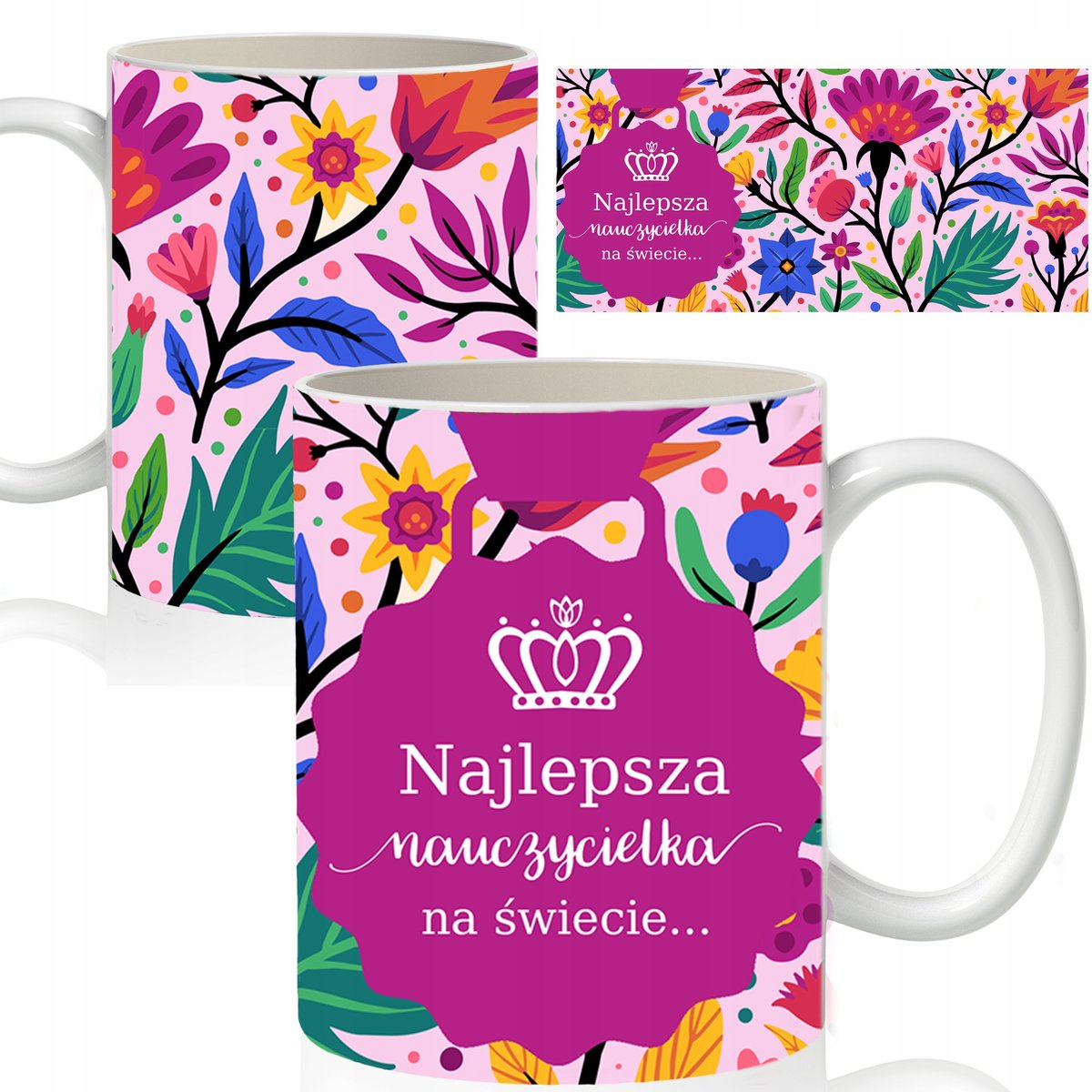 Kubek ceramiczny Prezent na DZIEŃ NAUCZYCIELA Wiele WZORÓW, 330 ml, StyleCouture - StyleCouture ...